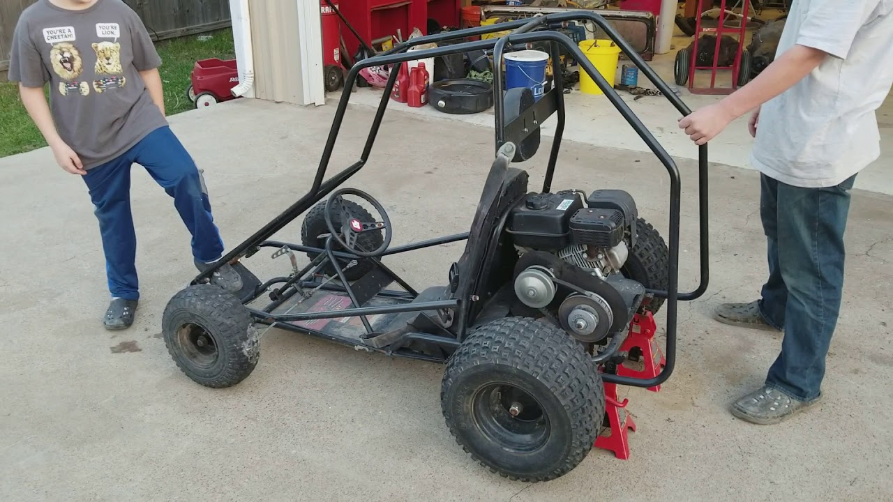 1 seater go cart - Manco Fox LXT - YouTube