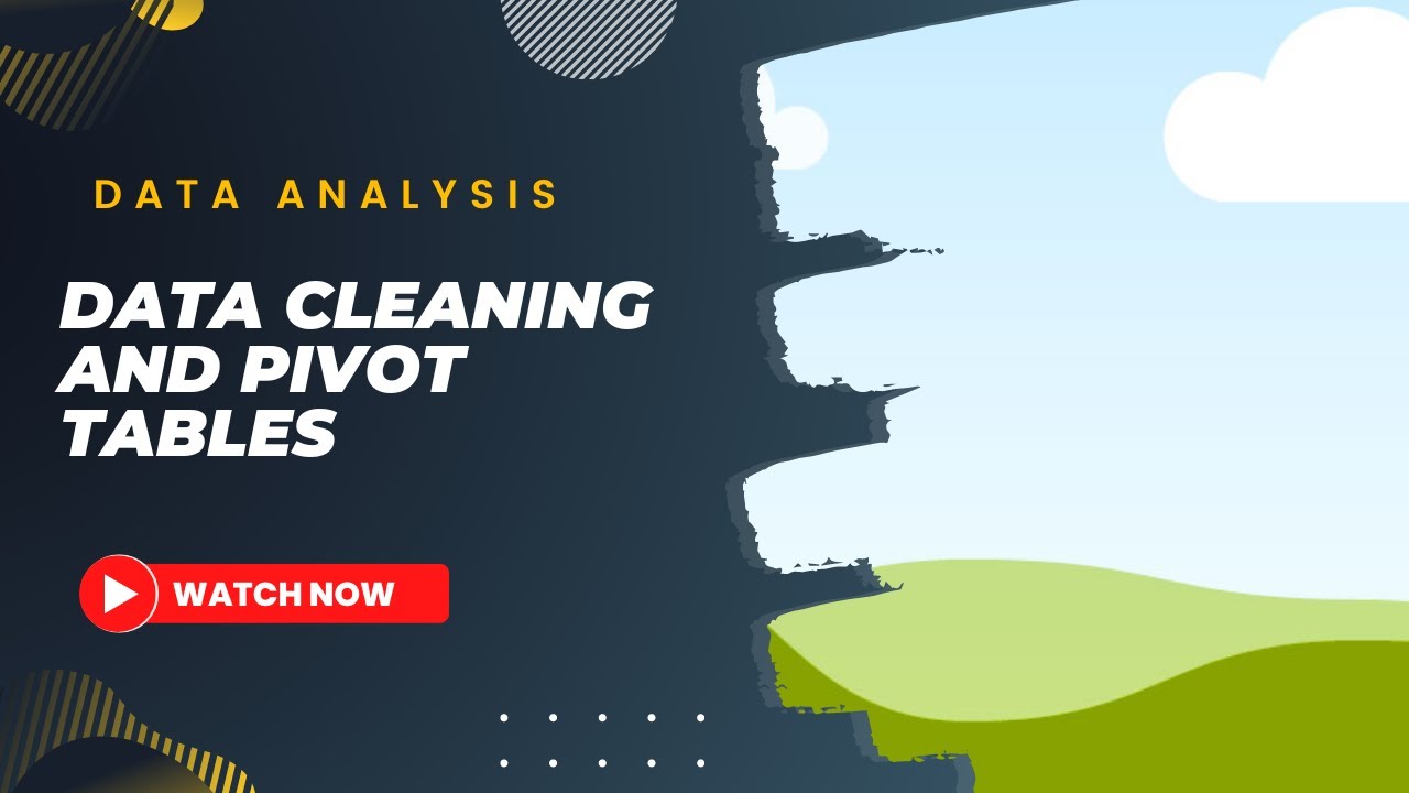 Ms Excel Tutorial Data Cleaning And Excel Pivot Tables Dataanalysis Msexcel Tutorials 1381