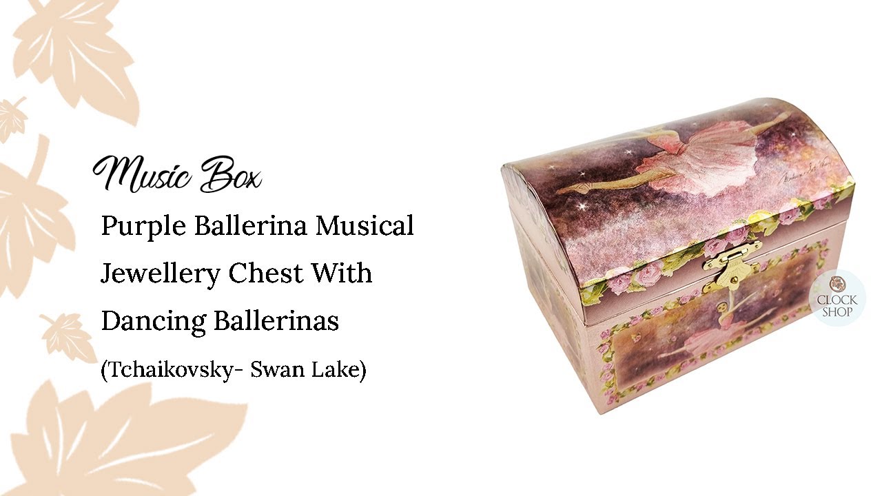 Purple Ballerina Musical Jewellery Chest With Dancing Ballerinas ...