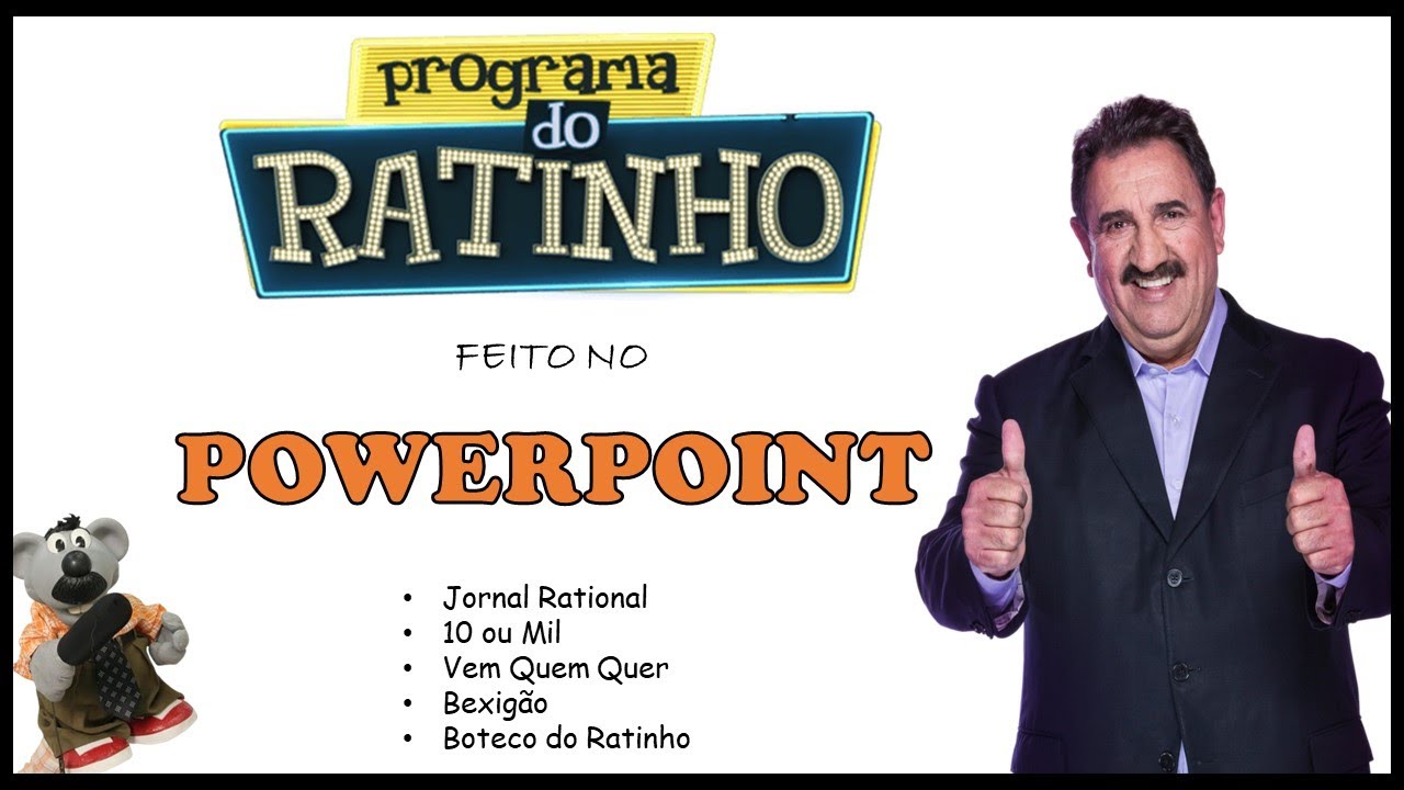 Animação no PowerPoint - Programa do Ratinho. - YouTube