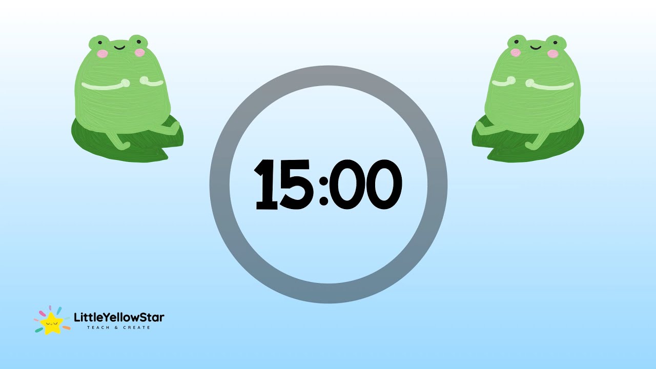 Cute Frog Timer – 15 Minute Countdown With Chill Music | Classroom ...