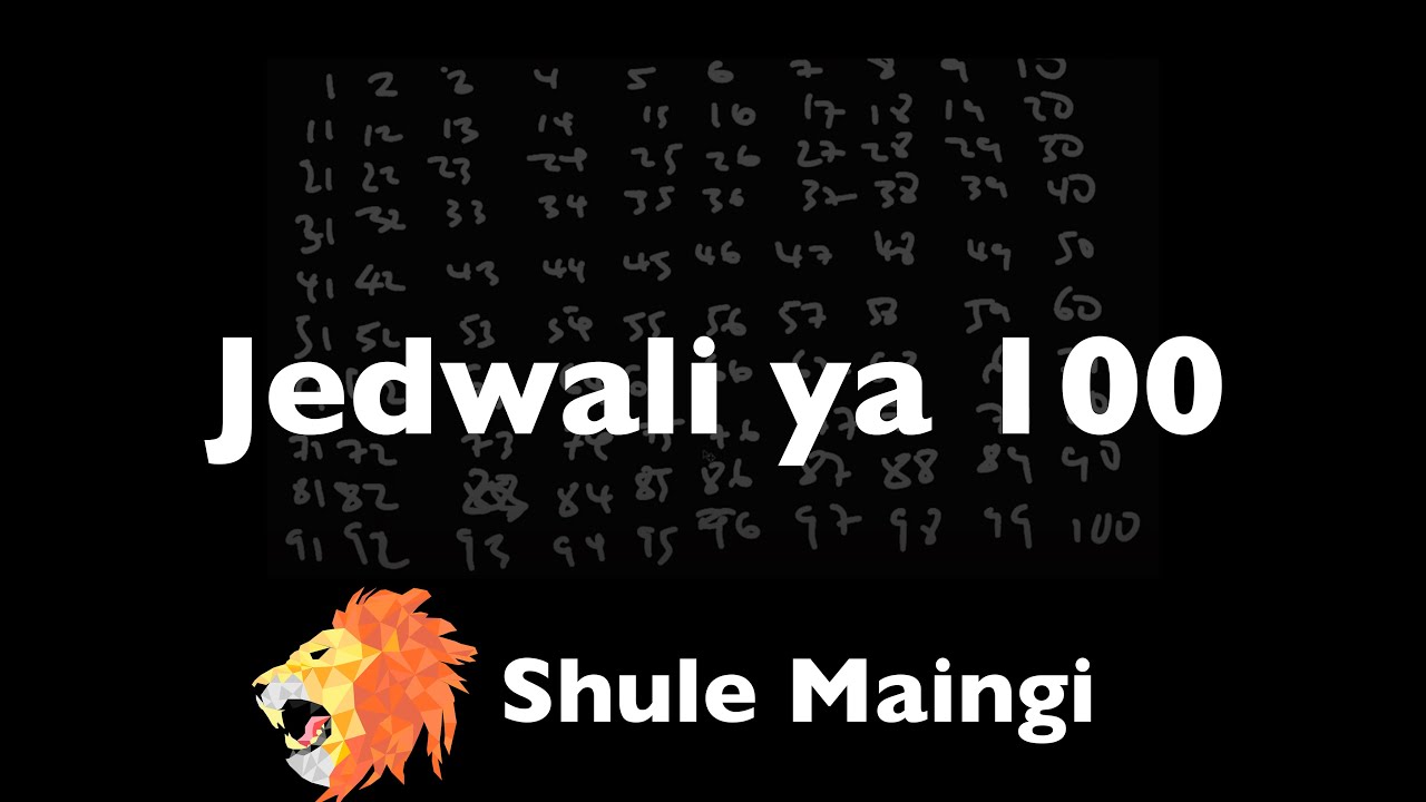 8.4 Jedwali ya 100 - YouTube