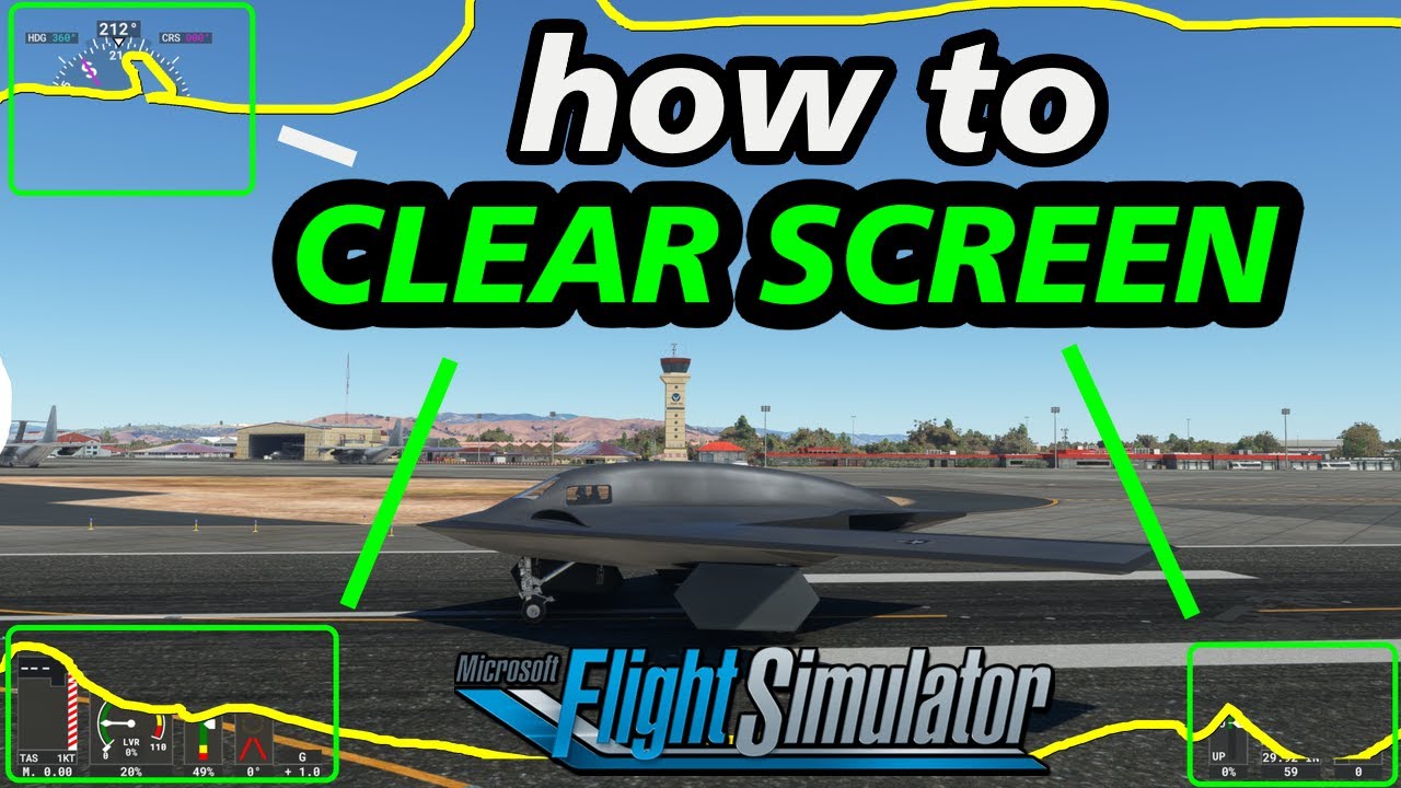 How to clear the screen in external view Microsoft Flight Simulator ...