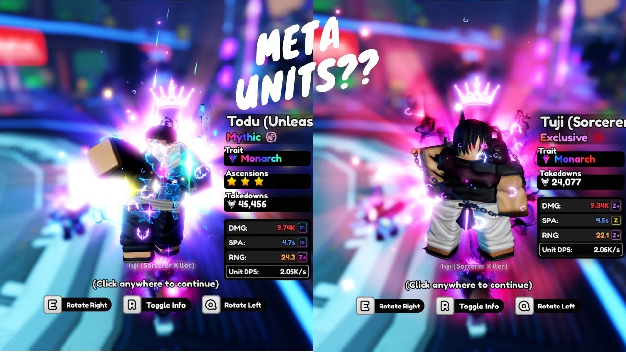 MONARCH TOJI AND MONARCH TODO SHOWCASE ROBLOX ANIME VANGAURDS - YouTube