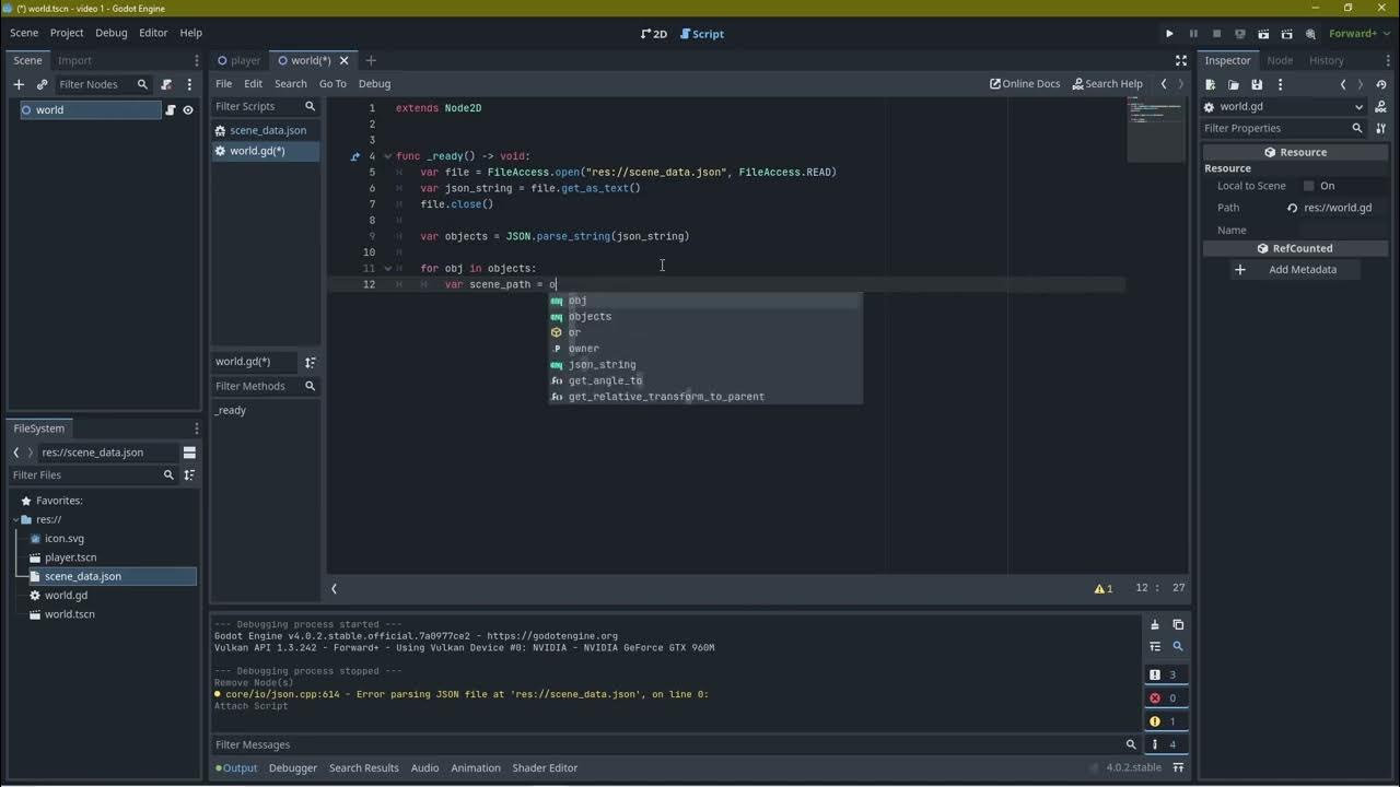 Simple Data Driven Scene Instantiation in Godot 4 - YouTube