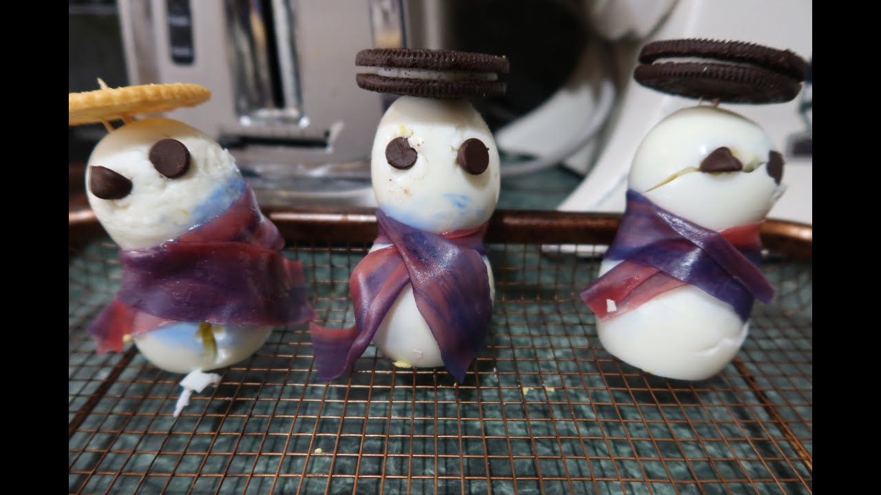 DIY Snowman Eggs Happy New Years Eve - YouTube