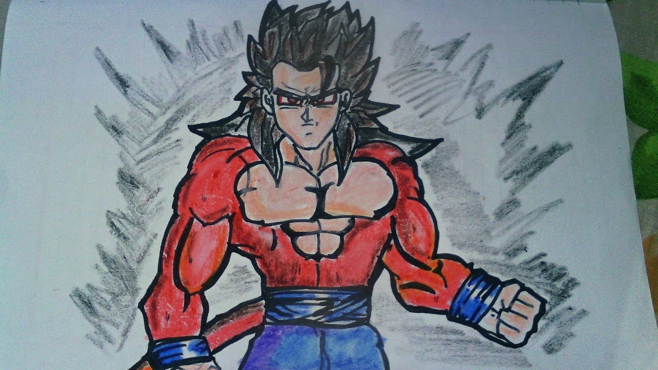 Drawing Gohan SSJ4 || Super saiyan 4 - YouTube