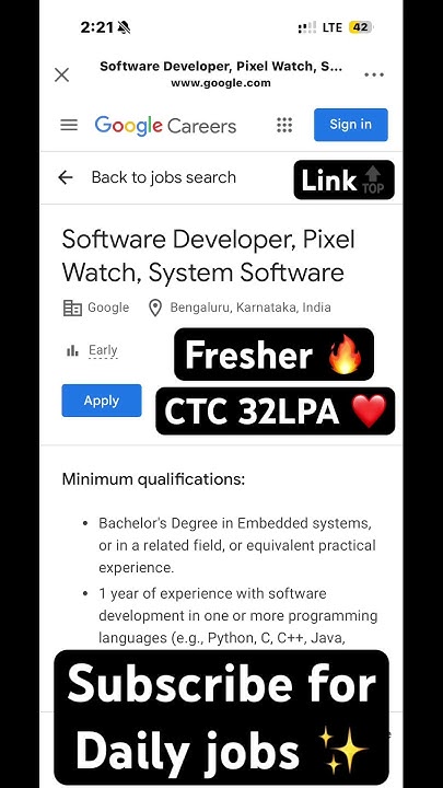 Google Software Developer - YouTube