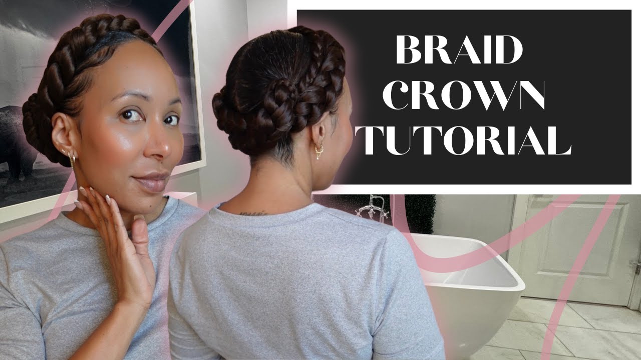 Detailed TUTORIAL: Protective braid crown - YouTube
