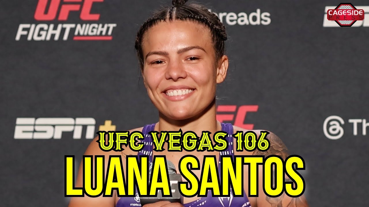 Luana Santos Scoring First Americana Finish In UFC Women's MMA, Begosso ...