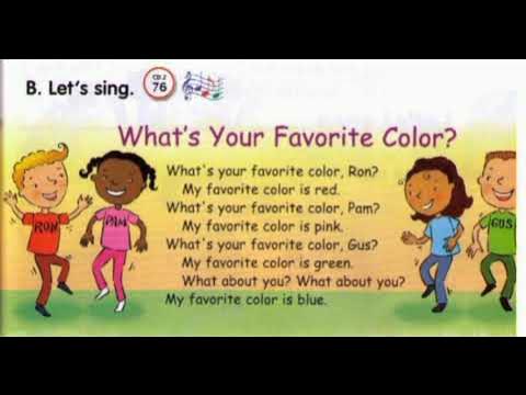 Bài hát What 's your favorite color? unit 8 let's go 1 - YouTube