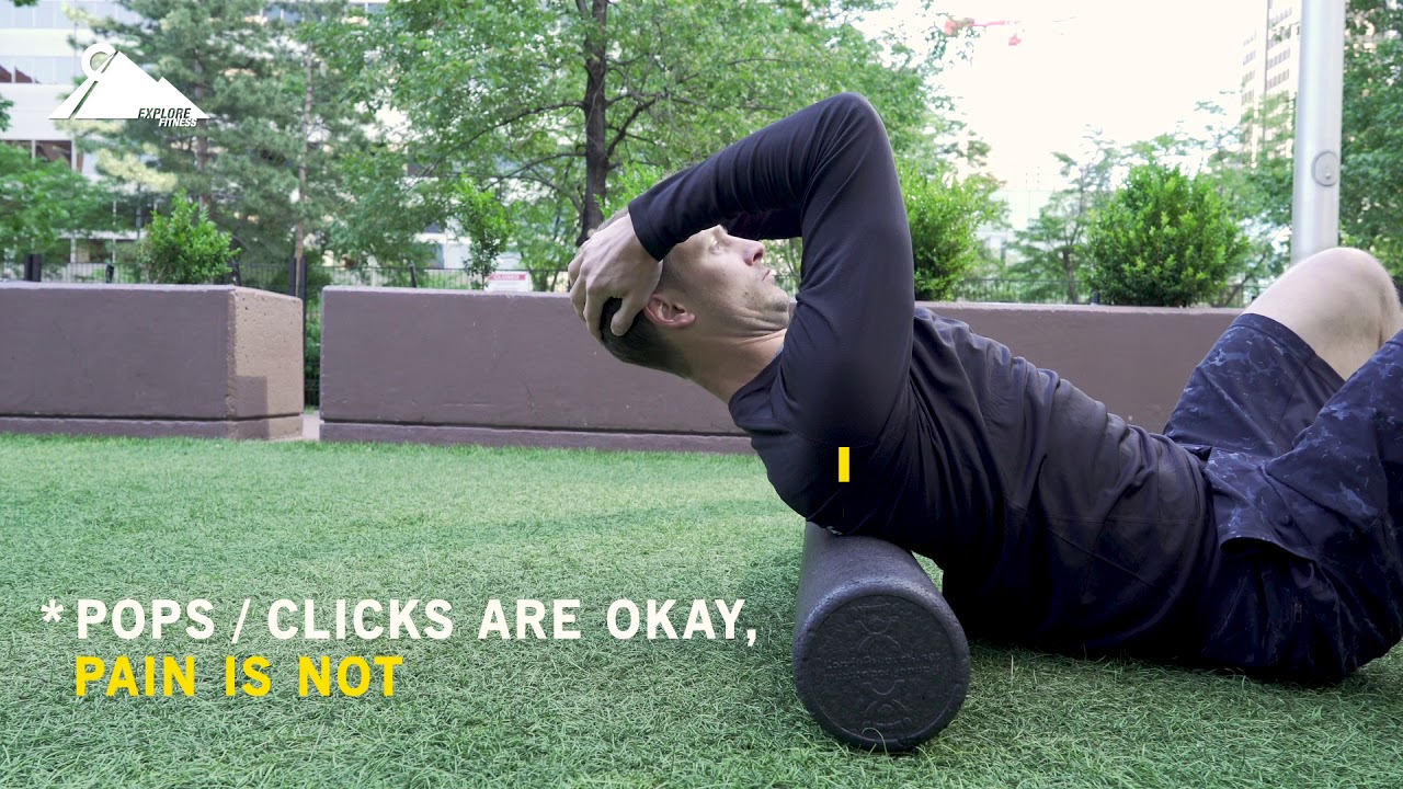 Foam Roller Thoracic Extensions - YouTube
