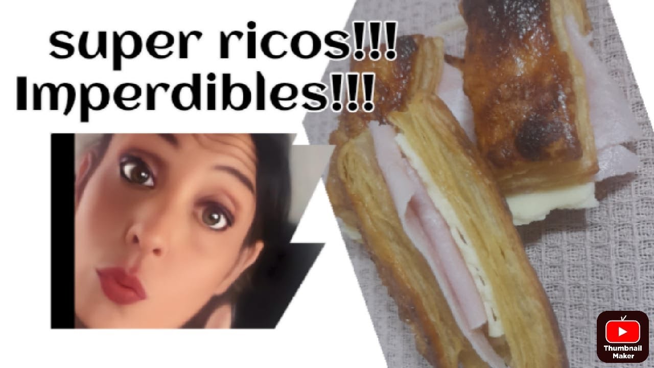 {PASO A PASO} como HACER FOSFORITOS HOJALDRADOS con jamon y queso ...