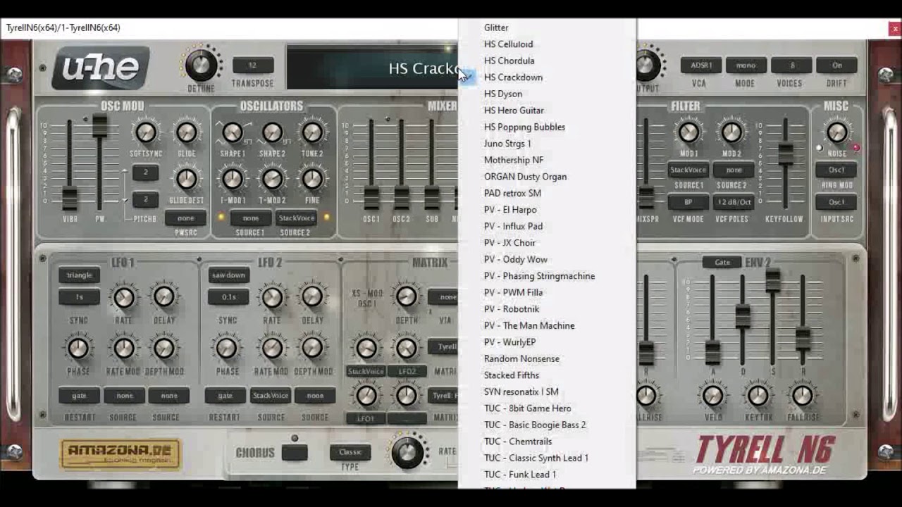 TYRELL N6 by uhe plugins free 64 bit plugins - YouTube
