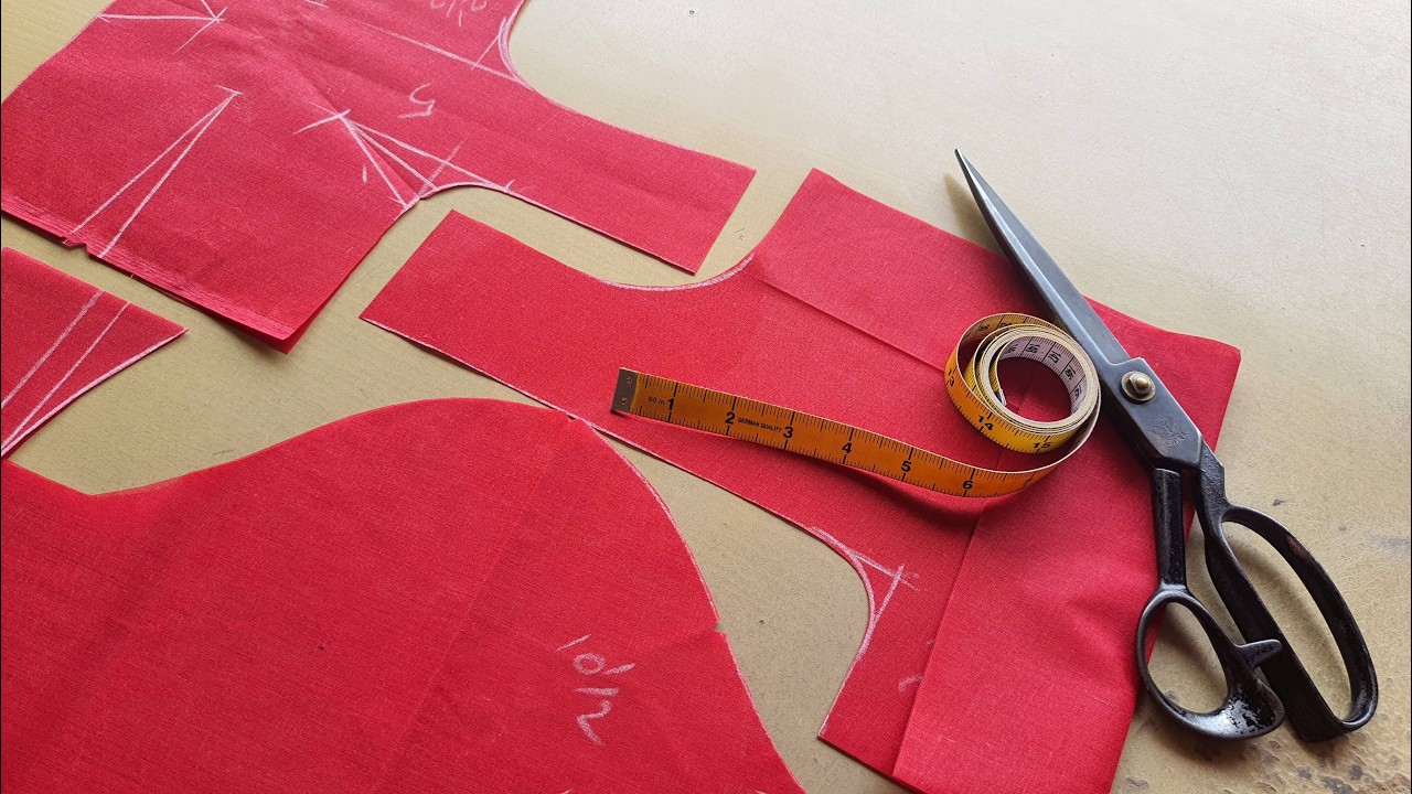 design no 1235. Step-by-Step Blouse Cutting Tutorial: 33" Chest, 27 ...
