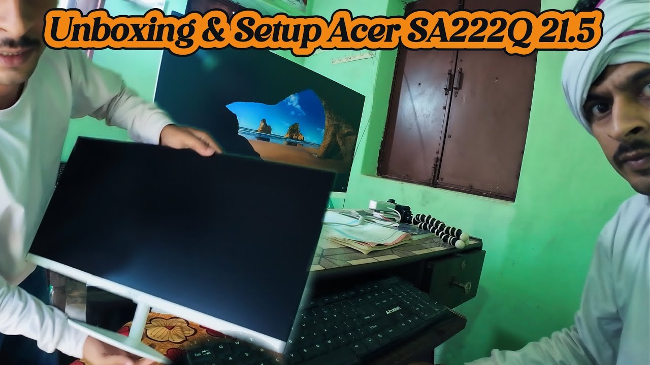 Unboxing & Setup Acer SA222Q 21.5 Full HD Monitor #rusticguru - YouTube