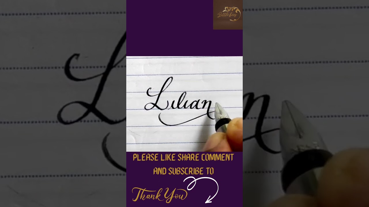 Liliana #girlname #subscriber #name #handwriting #handwritingpractice # ...