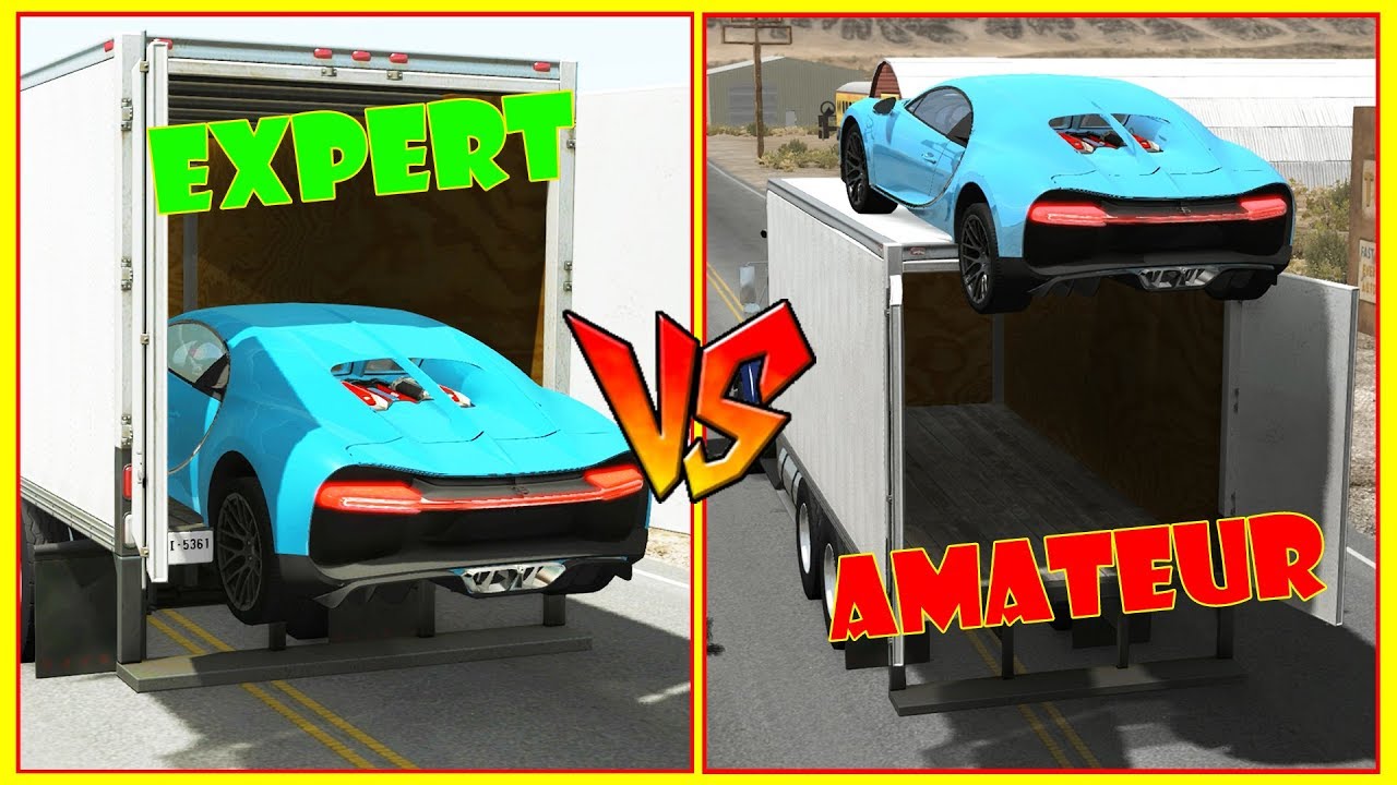 Expert VS Amateur Crashes - BeamNG drive - YouTube