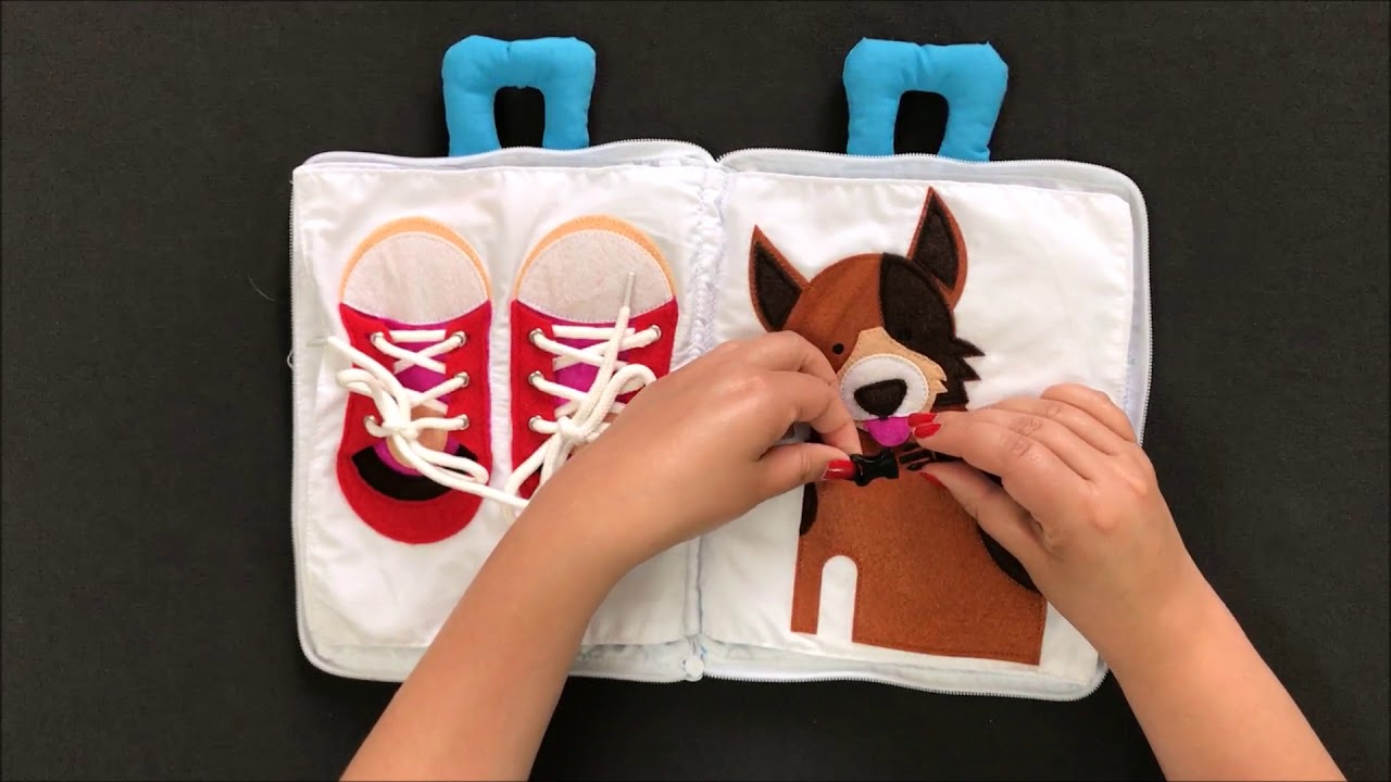 QUIET BOOK for toddlers and babies for interactive learning - YouTube