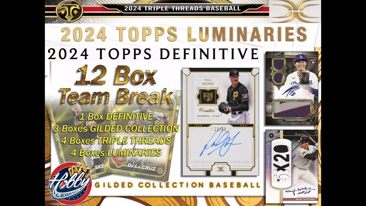 2024 Topps DEFINITIVE + TRIPLE THREADS 12 Box Team Break #3 eBay 01/16 ...