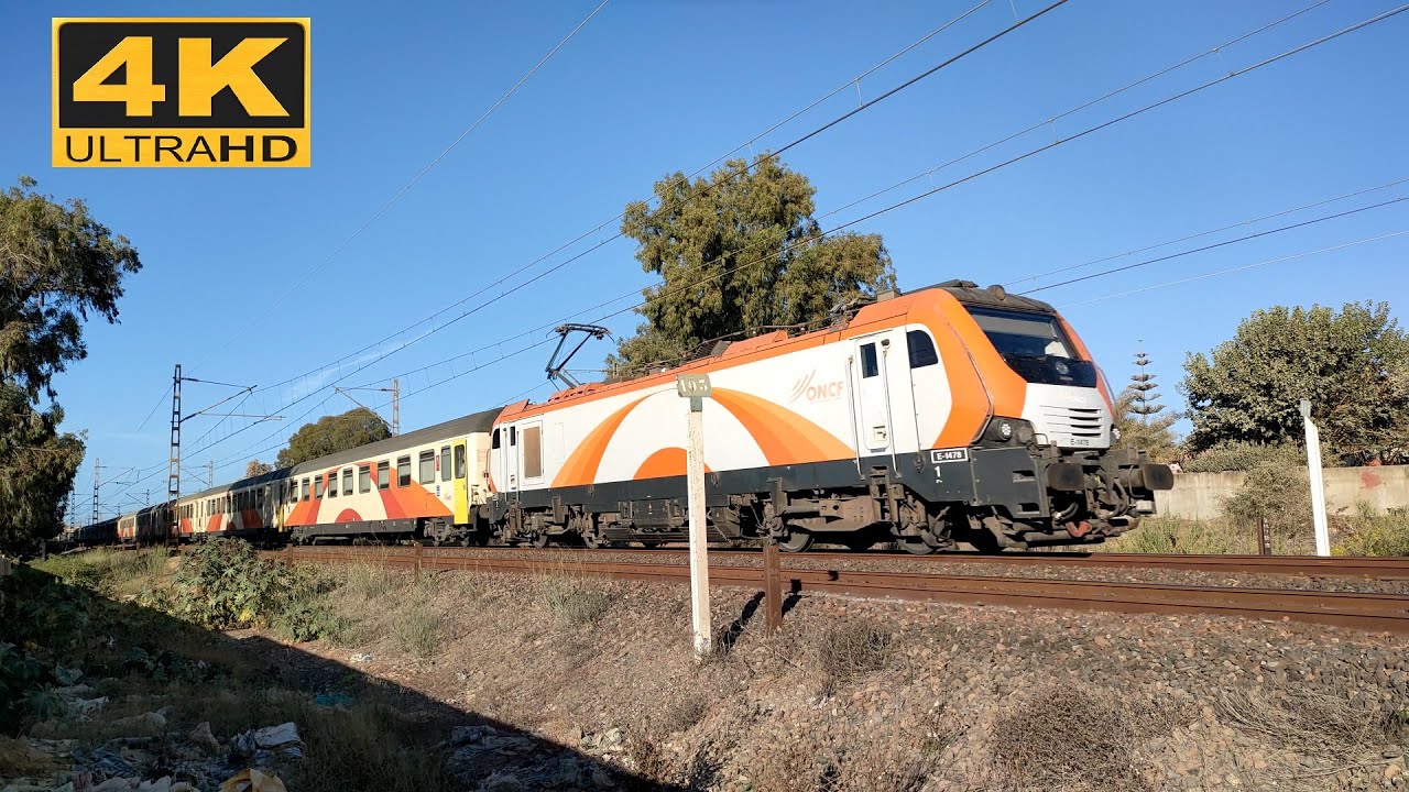 la E-1478 ,Alstom Prima M4 assure Atlas 128 filmée à Sidi Bouknadel ...