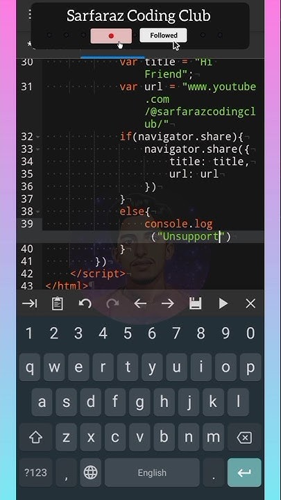 Create Link Sharing Button with HTML CSS Js - Sarfaraz Coding Club #shorts #coding #programming ...