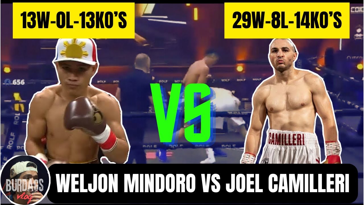 WELJON MINDORO vs JOEL CAMILLERI full fight by burdags #pinoyboxing ...