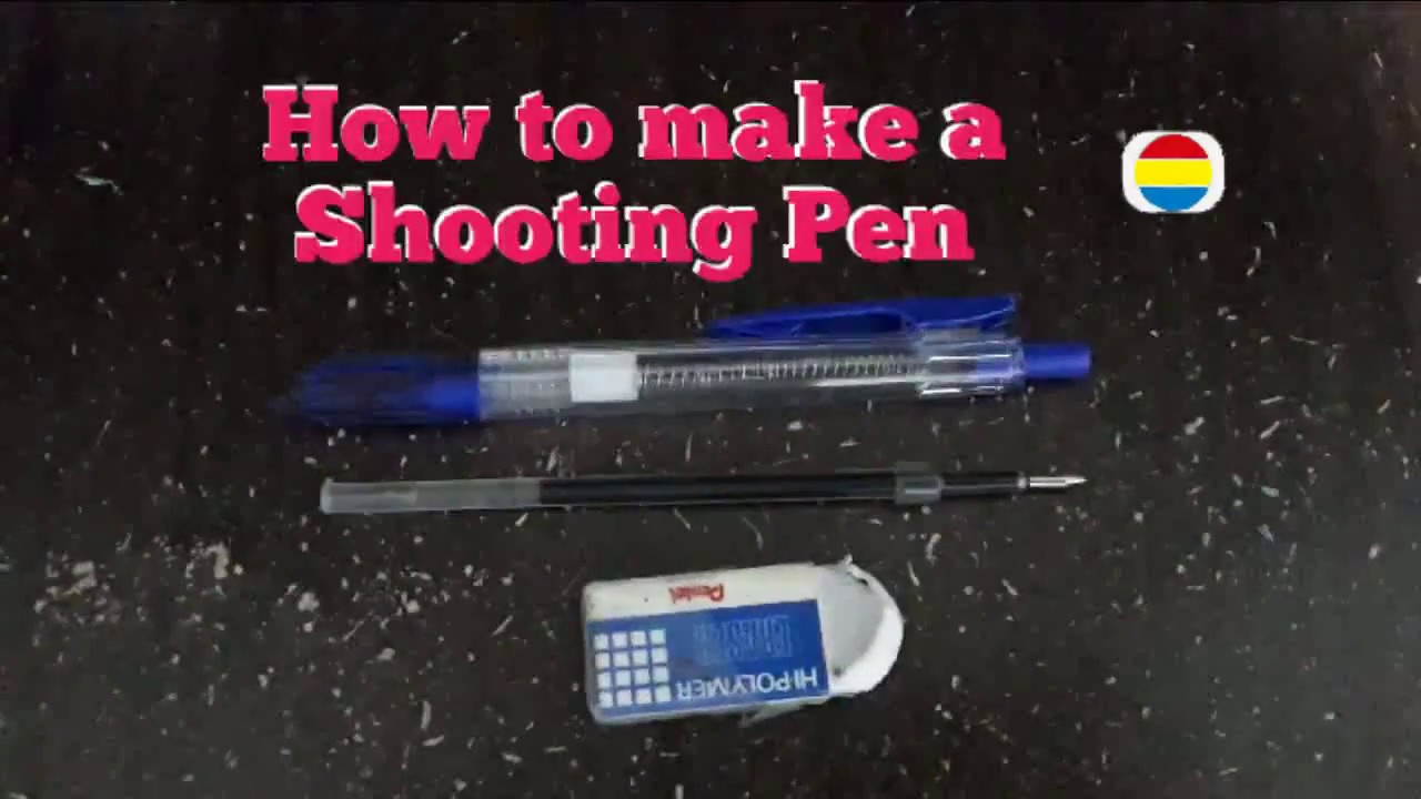 Q G6 DIY Shooting Pen Gun/自制笔枪 - YouTube