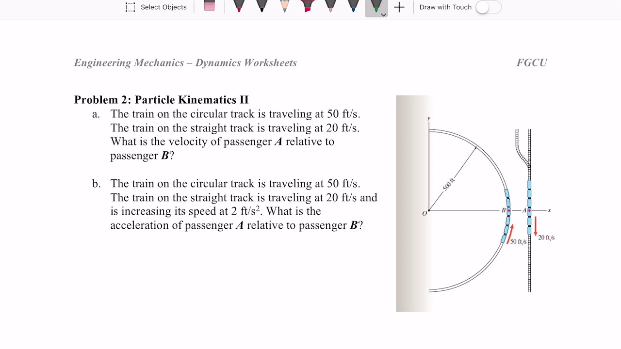 Particle Kinematics II - Problem 2 - YouTube