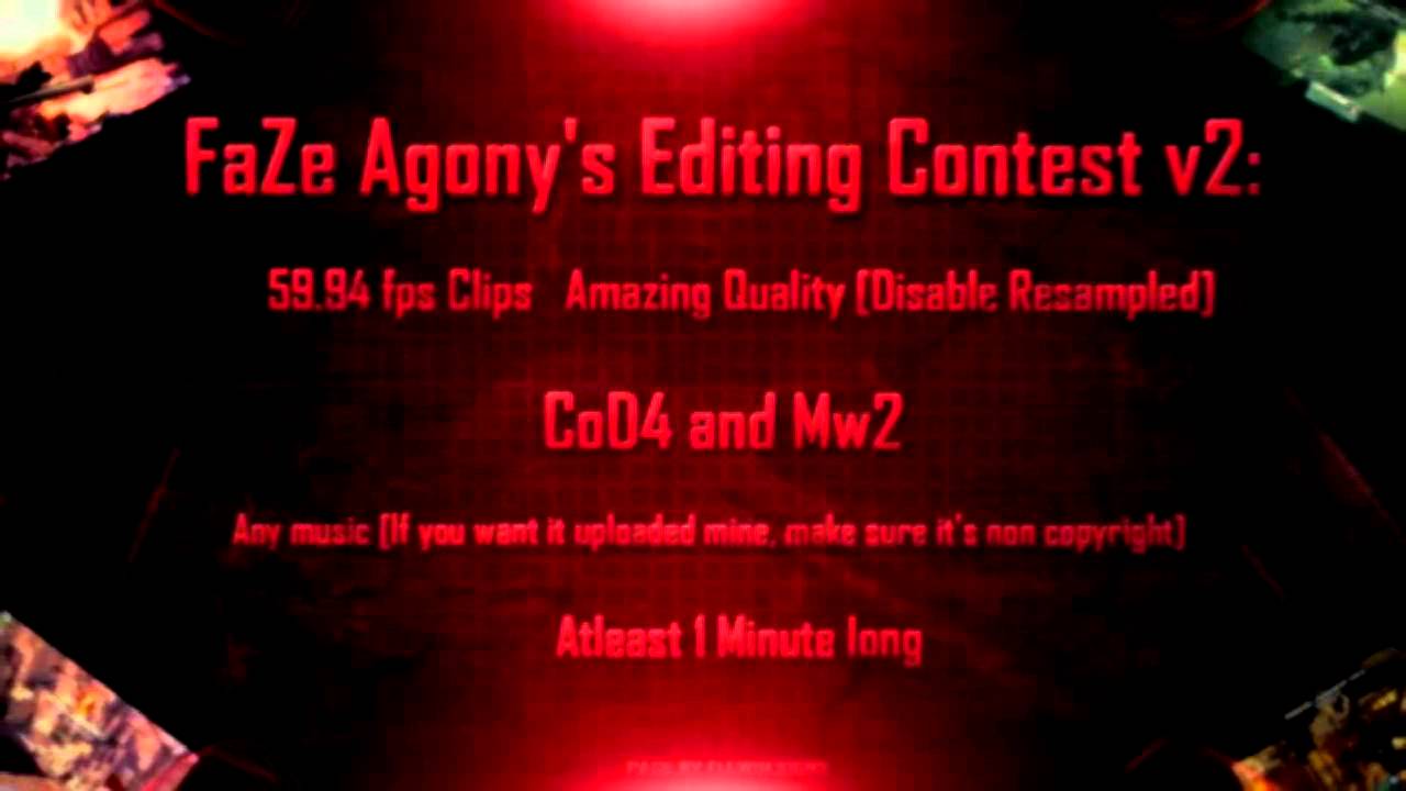 FaZe Agony Editing Contest V2 - YouTube