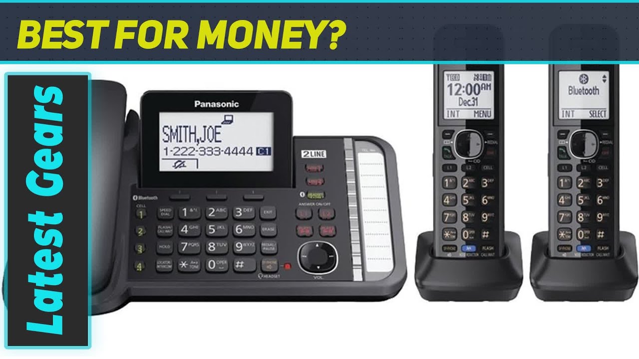 Panasonic 2-Line Corded/Cordless Phone System - Best for Home & Office ...