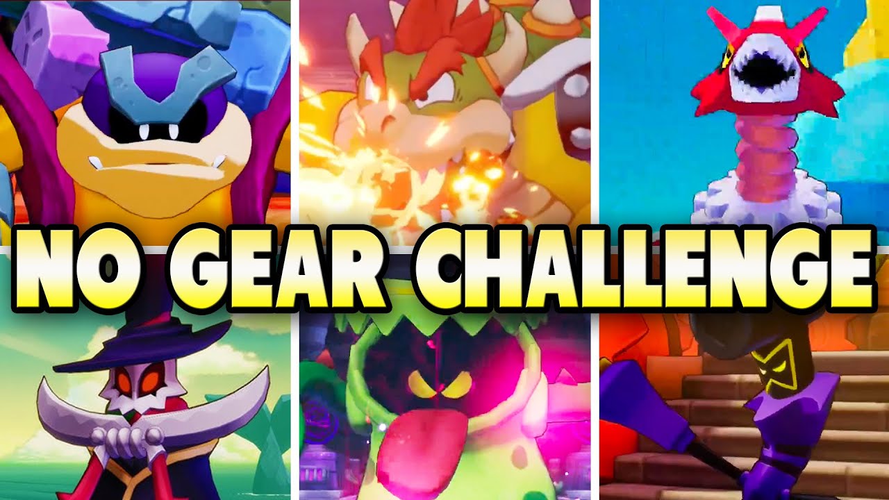 All Bosses | Mario & Luigi: Brothership | NO GEAR CHALLENGE - YouTube