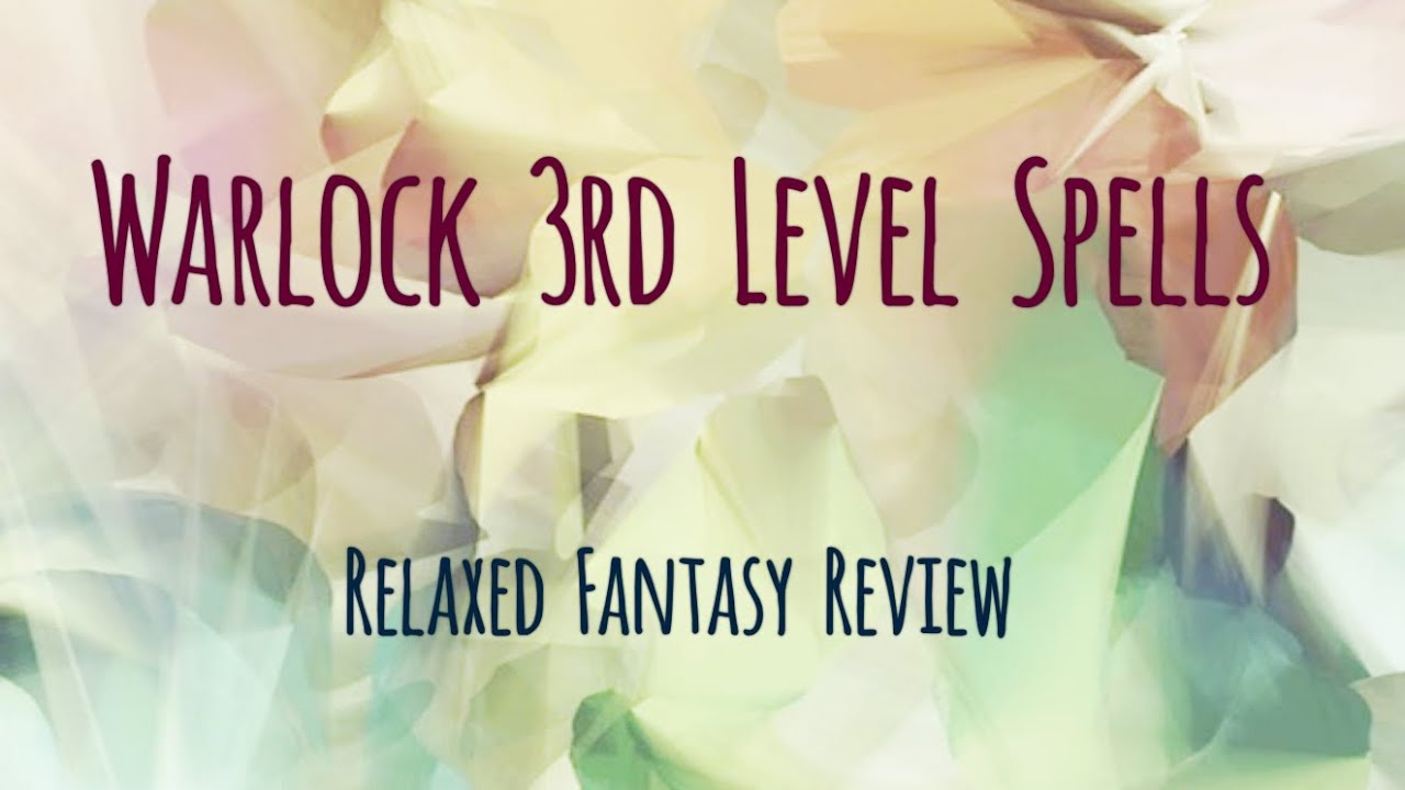 Top 5 Warlock 3rd Level Spells - DnD 5e - YouTube