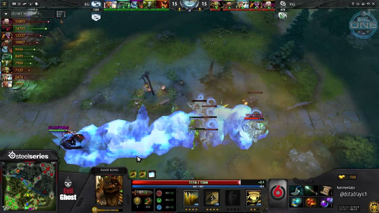 EG VS VG Game 3 - ESL ONE - FINAL - YouTube