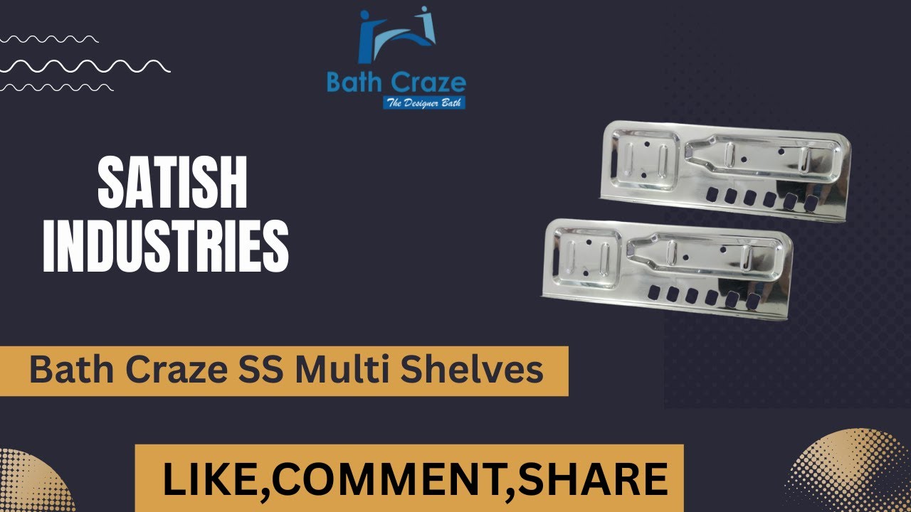 Bath Craze SS Multi Shelves - YouTube