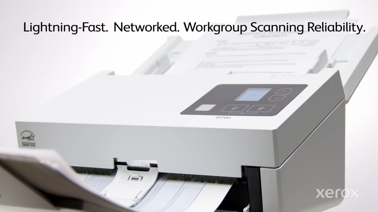 Xerox D70n Scanner - Fast, reliable network workgroup scanning - YouTube