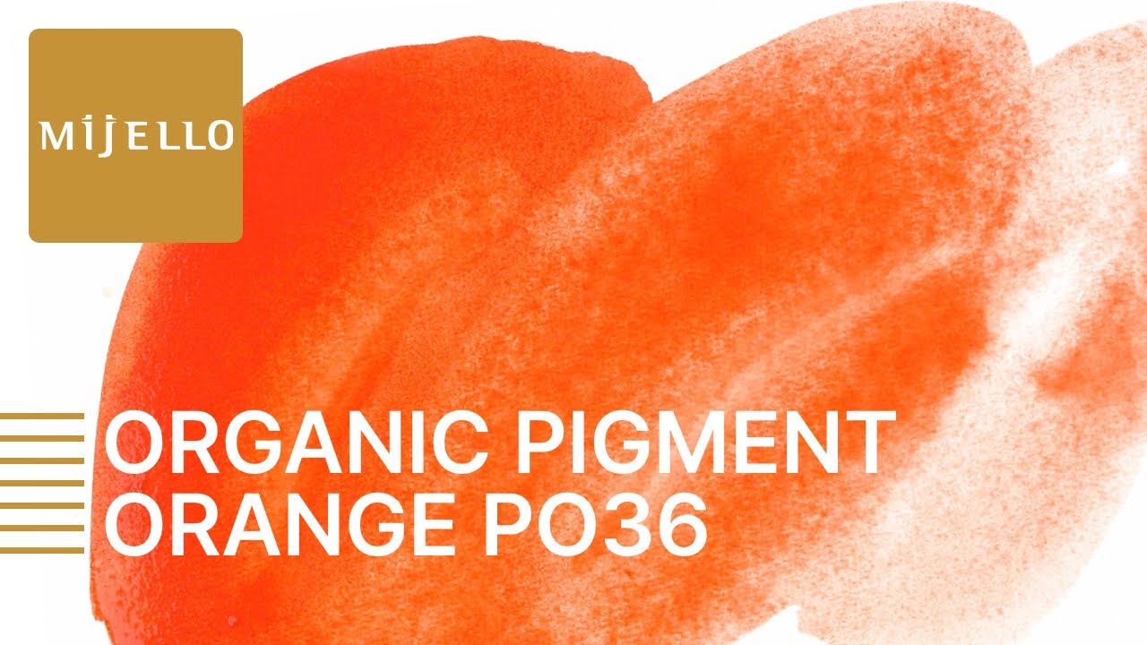 유기 안료 중에서 가장 내열 온도가 높아 내광성이 매우 뛰어난 Pigment Orange 36 (PO36) - YouTube