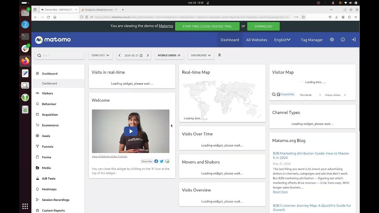 Applying segments to Matomo data in real time - YouTube