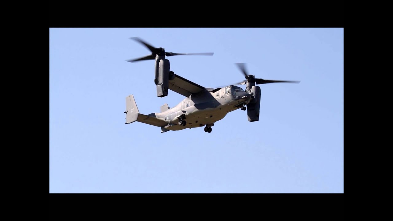 USAF 352nd SOG CV-22B Osprey landing at RAF Mildenhall. - YouTube