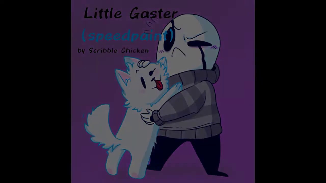 Little gaster ( Undertale Speedpaint) - YouTube