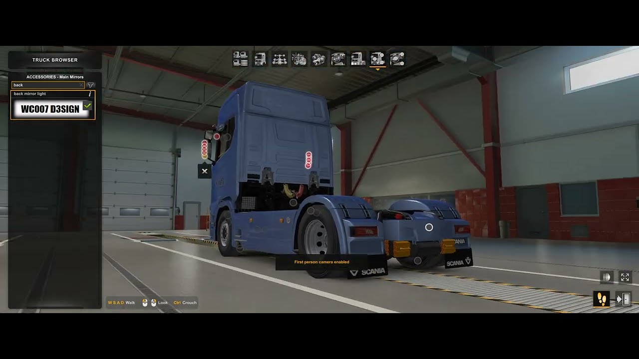 NEW ETS2 Scania NG mirrors with slots are updated - YouTube