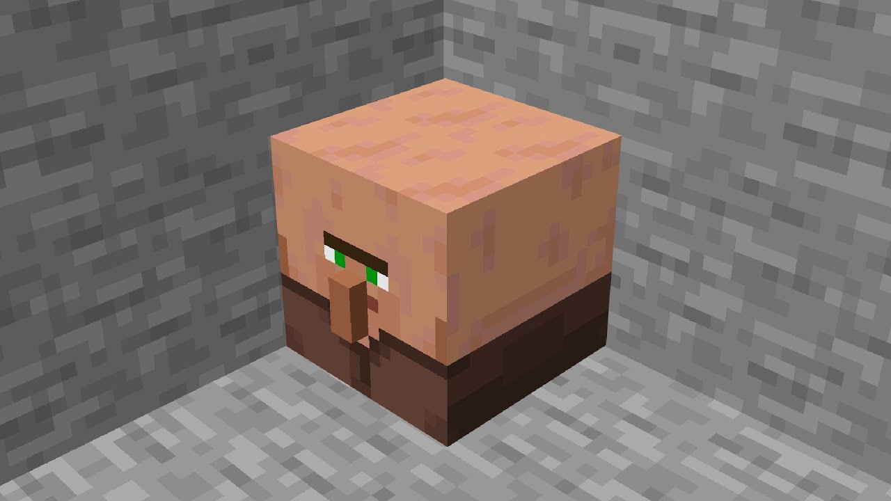 villager block in minecraft - YouTube