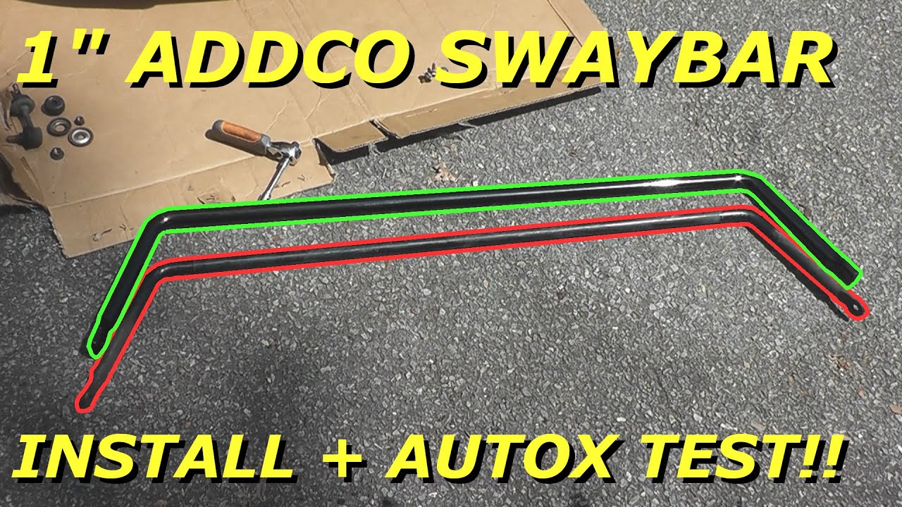 Installing the BIG 1" Addco Swaybar on my MR2 Spyder - YouTube