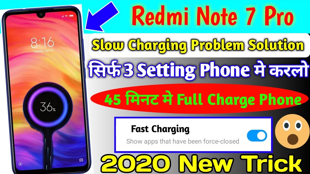 Redmi Note 7 Pro Slow Charging Problem Solve | How to Solve Slow ...