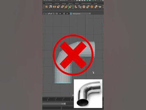 Autodesk Maya Tutorial - How to create pipe 90 degree bend - YouTube