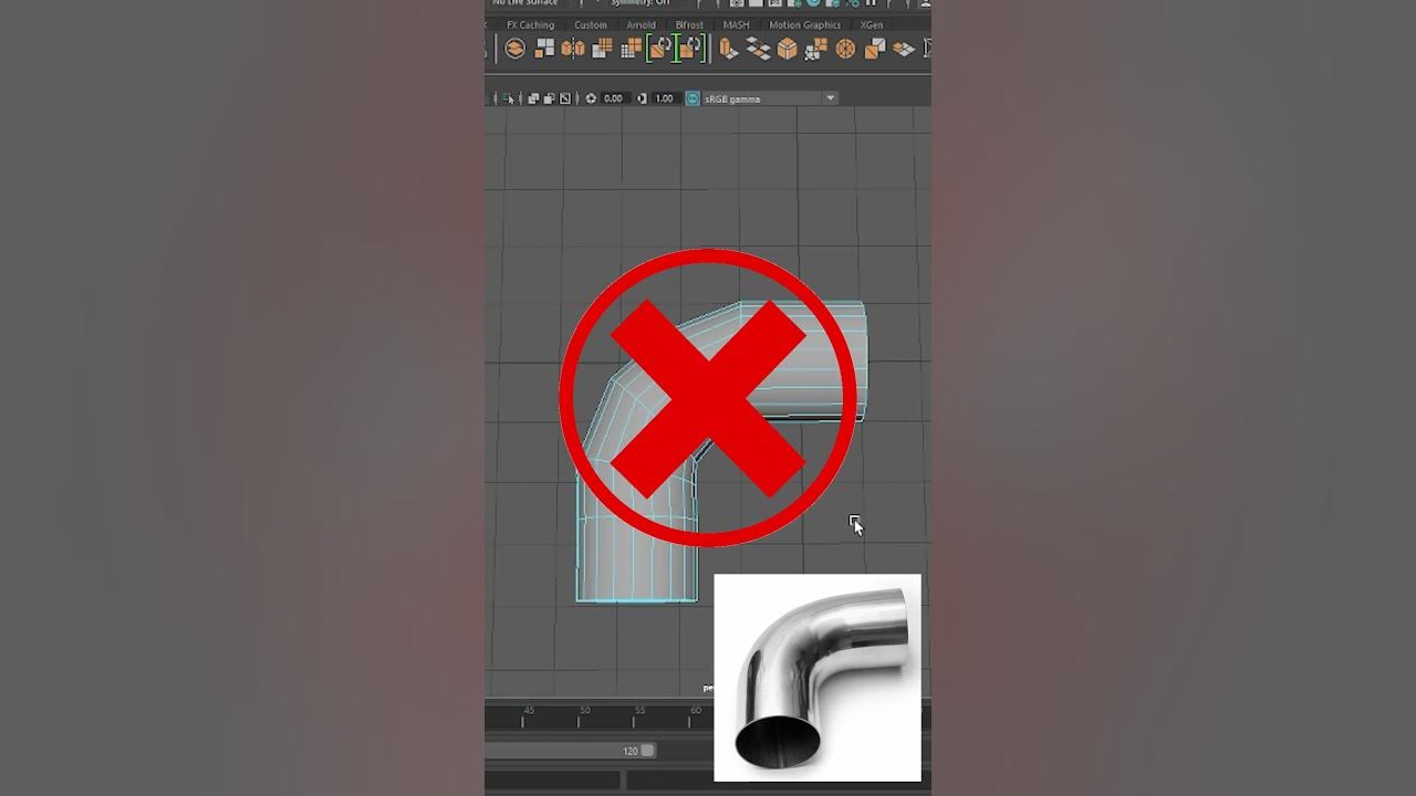 Autodesk Maya Tutorial - How to create pipe 90 degree bend - YouTube