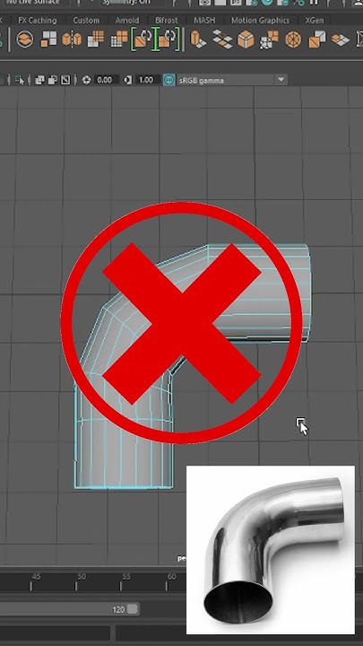 Autodesk Maya Tutorial - How to create pipe 90 degree bend - YouTube