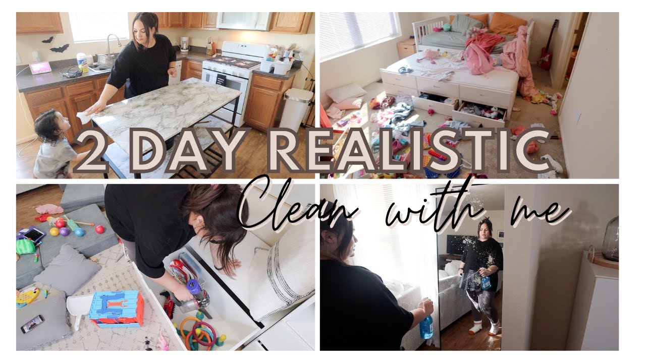 REALISTIC 2 DAY CLEAN WITH ME | DEEP CLEANING | REAL LIFE CLEANING ...