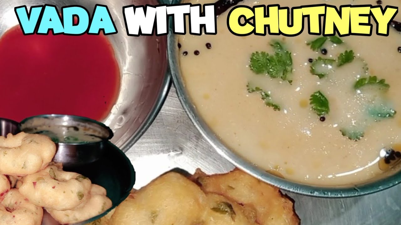 How to make Vada | vada making with chutney | #cooking - YouTube