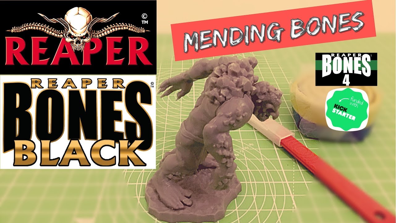 Fixing Reaper Miniatures Bones Black Rock Troll and issues in plastic ...
